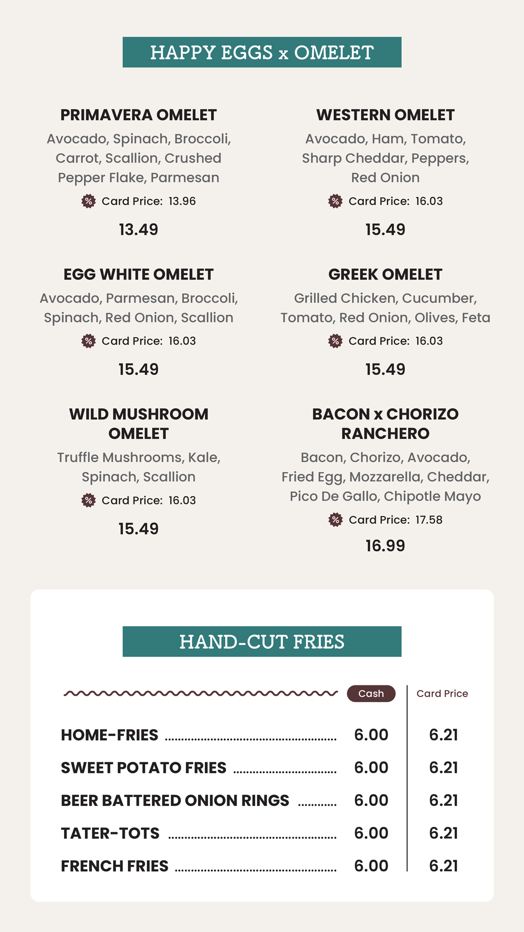 Menu - Gastro Market
